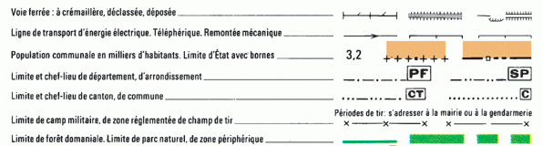 Légende des cartes IGN — LaToileScoute