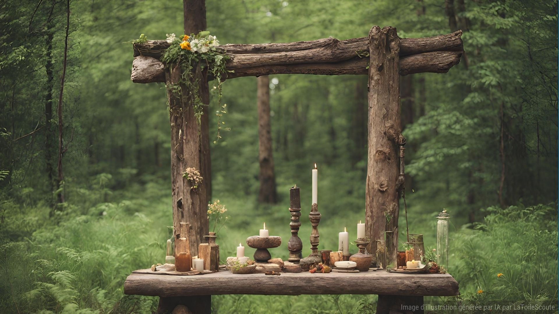 Fabriquer un oratoire en camp scout — LaToileScoute